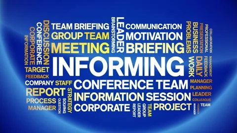 Informing animated word cloud,animation ... | Stock Video | Pond5