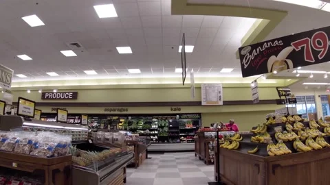 Ingles retail grocery store interior pro... | Stock Video | Pond5