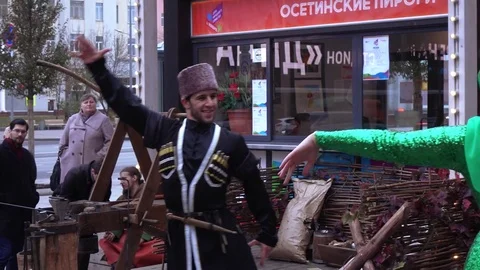 Ingush Chechen folk dances | Stock Video | Pond5