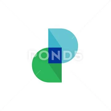 Initial letter dp logo transparent modern logo: Royalty Free #157615398