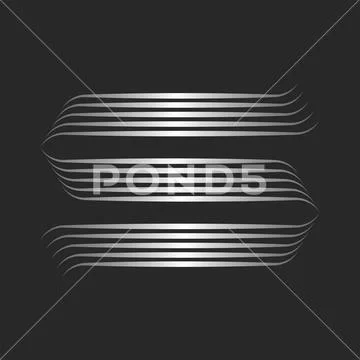 Initial letter S monogram logo silver line art style with curls, many ...