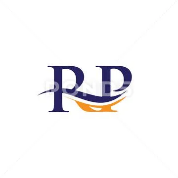 Initial linked letter RP logo design. Modern letter RP logo design ...