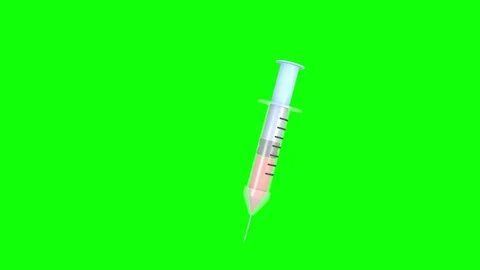 Injecting with a syringe - animation on ... | Stock Video | Pond5