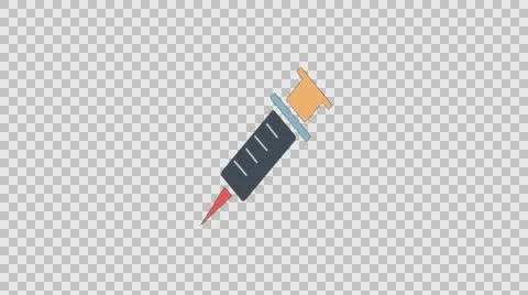 Injection Animated Syringe | Stock Video | Pond5
