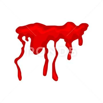 Ink blood splatter cartoon vector illustration: Royalty Free #274722662