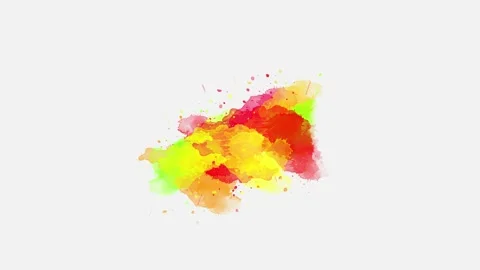 Ink Brush stroke, Paint Ink splash slowm... | Stock Video | Pond5