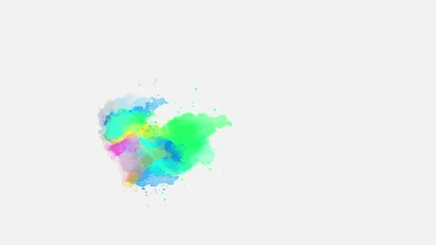 Ink brush stroke slowmotion animation | Stock Video | Pond5