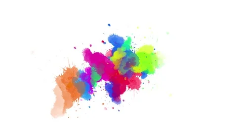 Ink Brush Stroke Splash Animation | Stock Video | Pond5