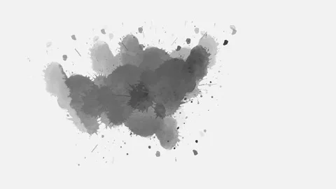 Ink Spatter and Brush Stroke Overlay Pac... | Stock Video | Pond5