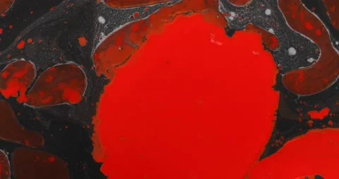 ink splash on red and black background o... | Stock Video | Pond5
