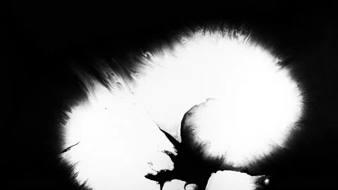 Ink splash in water in slow motion isola... | Stock Video | Pond5