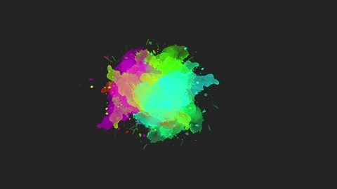 ink splatter transition effect animation | Stock Video | Pond5