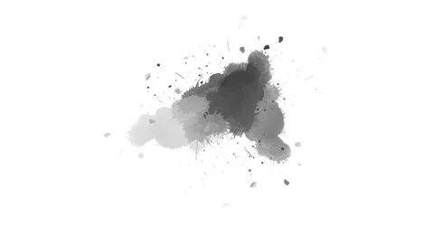 ink splatter transition effect animation | Stock Video | Pond5