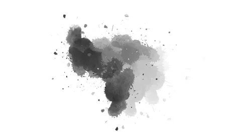 ink splatter transition effect | Stock Video | Pond5