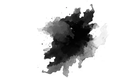 ink splatters compositing effect | Stock Video | Pond5