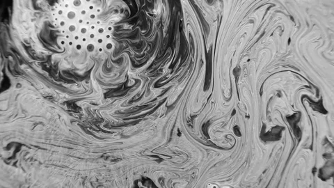 Ink Swirl Formation In Water. White Ink ... | Stock Video | Pond5