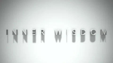 inner wisdom 3D title animation with sha... | Stock Video | Pond5