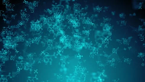 Innovation in Medicine Animated Molecule... | Stock Video | Pond5