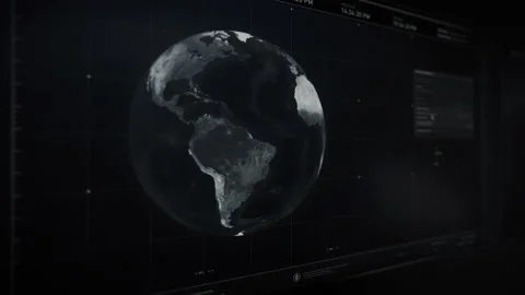 Innovative global satellite target track... | Stock Video | Pond5