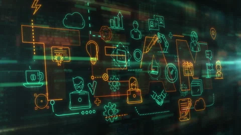 The inscription team in an infographic d... | Stock Video | Pond5