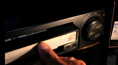 Inserting Vhs Tape Stock Video Footage | Royalty Free Inserting Vhs ...