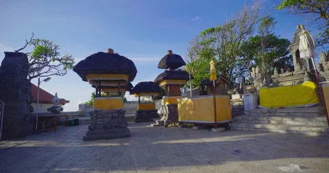 Inside Bali Temple in Uluwatu Area. Bali... | Stock Video | Pond5
