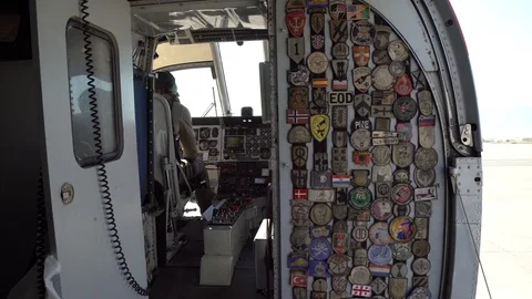 Inside a Blackhawk Cockpit co | Stock Video | Pond5