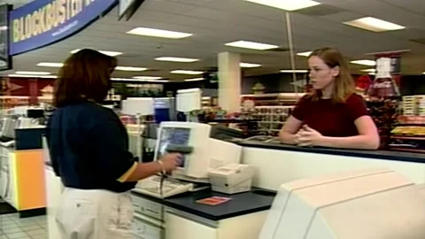 INSIDE BLOCKBUSTER VIDEO AS A CUSTOMER C... | Stock Video | Pond5