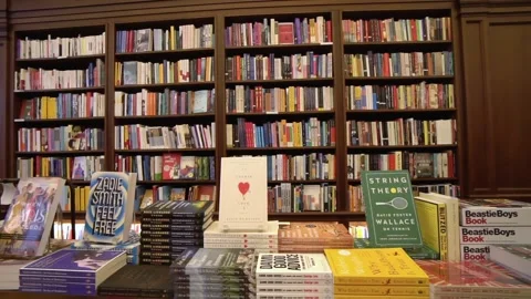 Inside of book store in New York city | Stock Video | Pond5