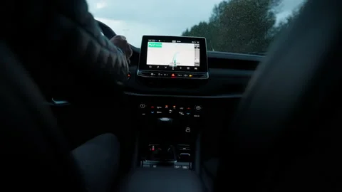 Inside Car View From the Back Seat on a ... | Stock Video | Pond5