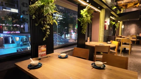 Inside Chinese Restaurant with Views of ... | Stock Video | Pond5