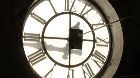 Inside Clock Tower, The Clock Mechanism ... | Stock Video | Pond5