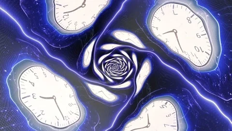 Inside a Clocks Technology Tunnel Animat... | Stock Video | Pond5