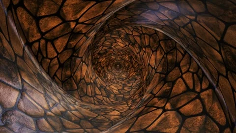 Inside a Creepy Stones Tunnel Animation,... | Stock Video | Pond5