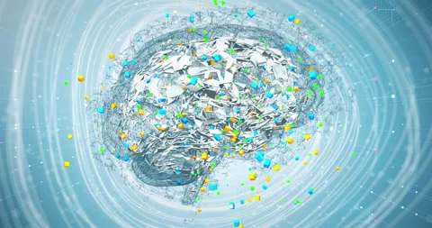 Inside Of The Digital Mind. Human Brain ... | Stock Video | Pond5