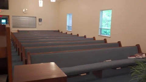 Inside of empty church building for wors... | Stock Video | Pond5
