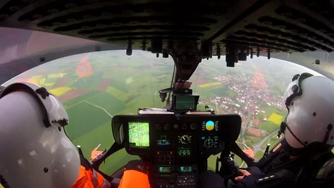 Inside From A Helicopter Stock Footage ~ Royalty Free Stock Videos | Pond5