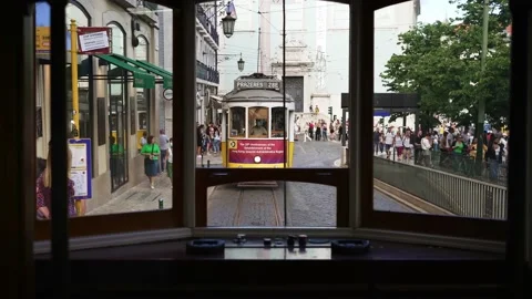 inside historic tram train streetcar in ... | Stock Video | Pond5