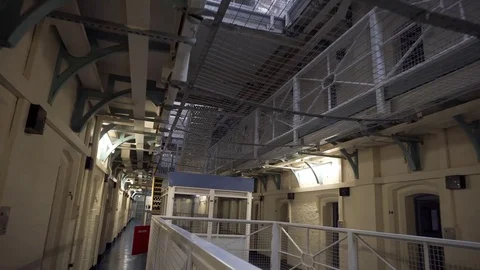 Inside Large Prison Block, Cinematic Rev... | Stock Video | Pond5