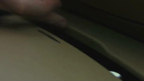 Inside a luxury car interior. A man open... | Stock Video | Pond5