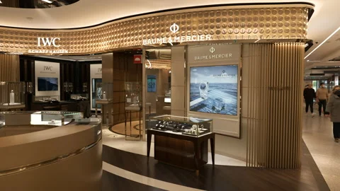 Inside luxury watch shop with extravagan... | Stock Video | Pond5