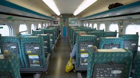Inside Modern Japanese Shinkansen High S... | Stock Video | Pond5