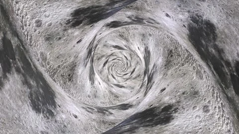Inside the Moon Surface Tunnel Animation... | Stock Video | Pond5