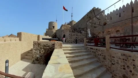 Inside Mutrah Fort: Muscat Architecture! | Stock Video | Pond5