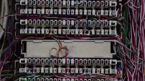 Inside a PABX telephone booth that has a... | Stock Video | Pond5