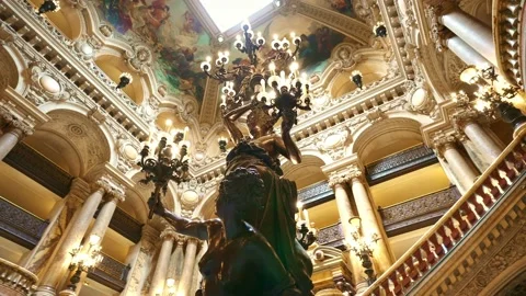 Inside Paris Palais Garnier, Paris Opera... | Stock Video | Pond5