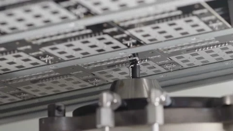 Inside the selective soldering process. ... | Stock Video | Pond5