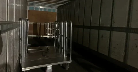 Inside a Storage Container for a Warehou... | Stock Video | Pond5