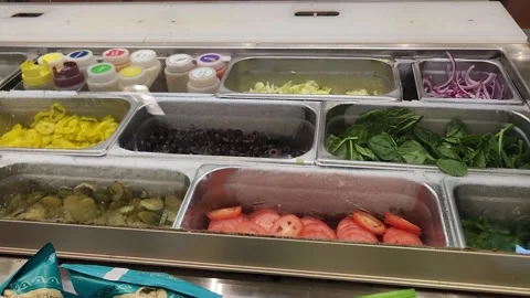 Inside of Subway Restaurant Meal Prep Ar... | Stock Video | Pond5