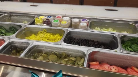 Inside of Subway Restaurant Meal Prep Ar... | Stock Video | Pond5